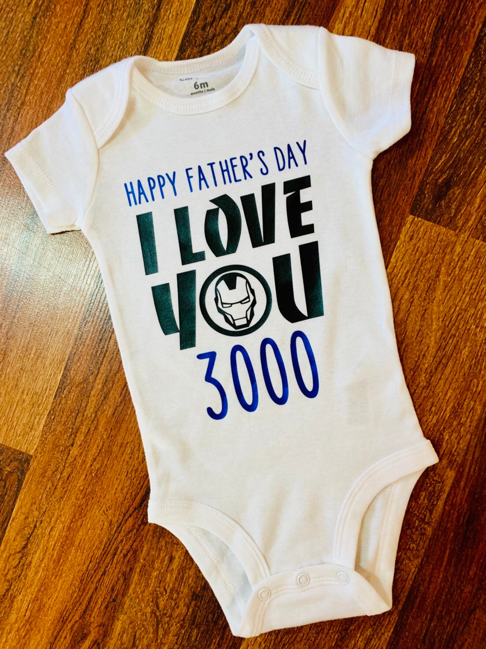 Daddy I Love You 3000 Three Thousand Infant Snap Tee Stark - Etsy