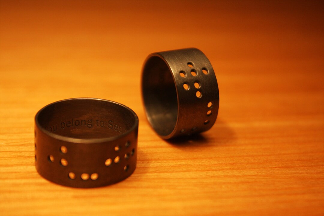 Braille(love) Ring / Personalized / Signature / Engraving / Sterling ...