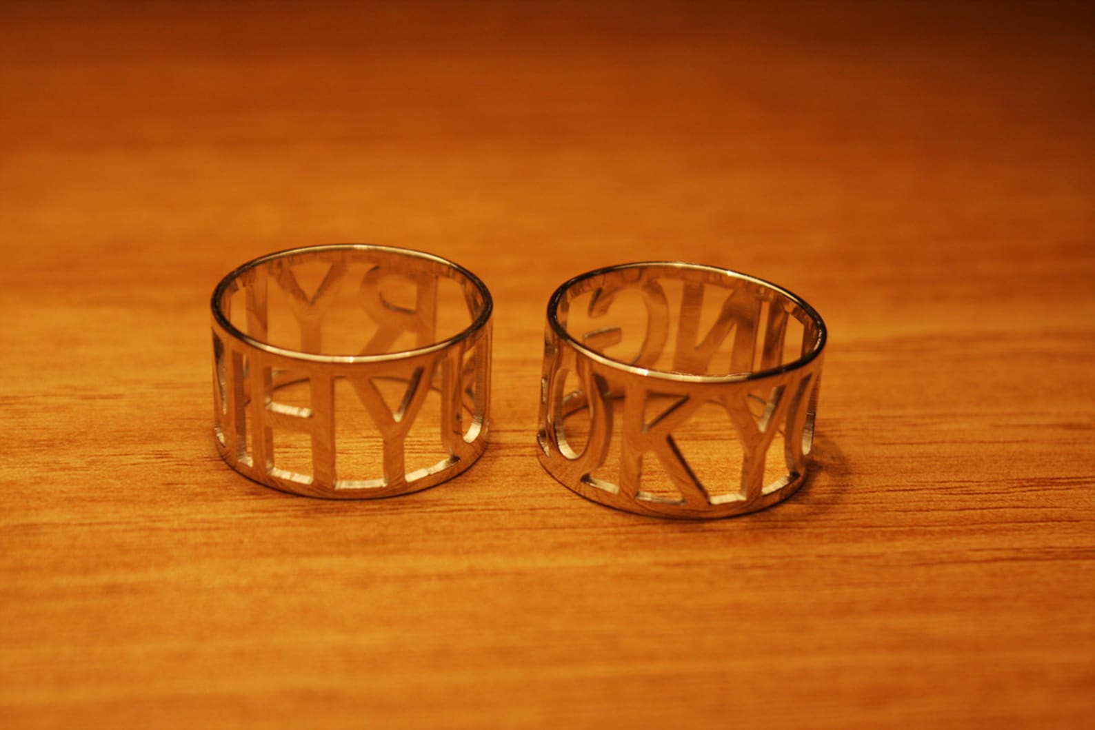 Initial Ring / Personalized / Signature / Engraving / Sterling Silver ...