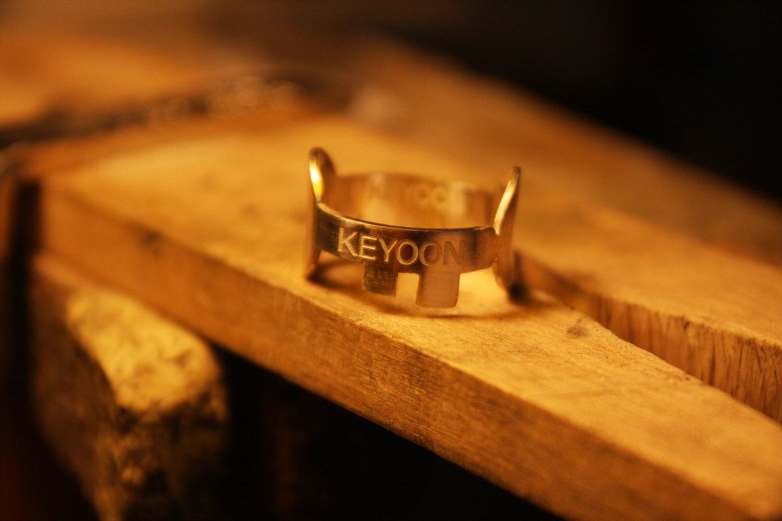 Key Ring / Initial Ring / Personalized / Signature / Engraving - Etsy