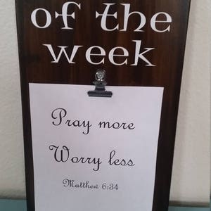 Verse of the Week Board Scripture Board Inspirational - Etsy