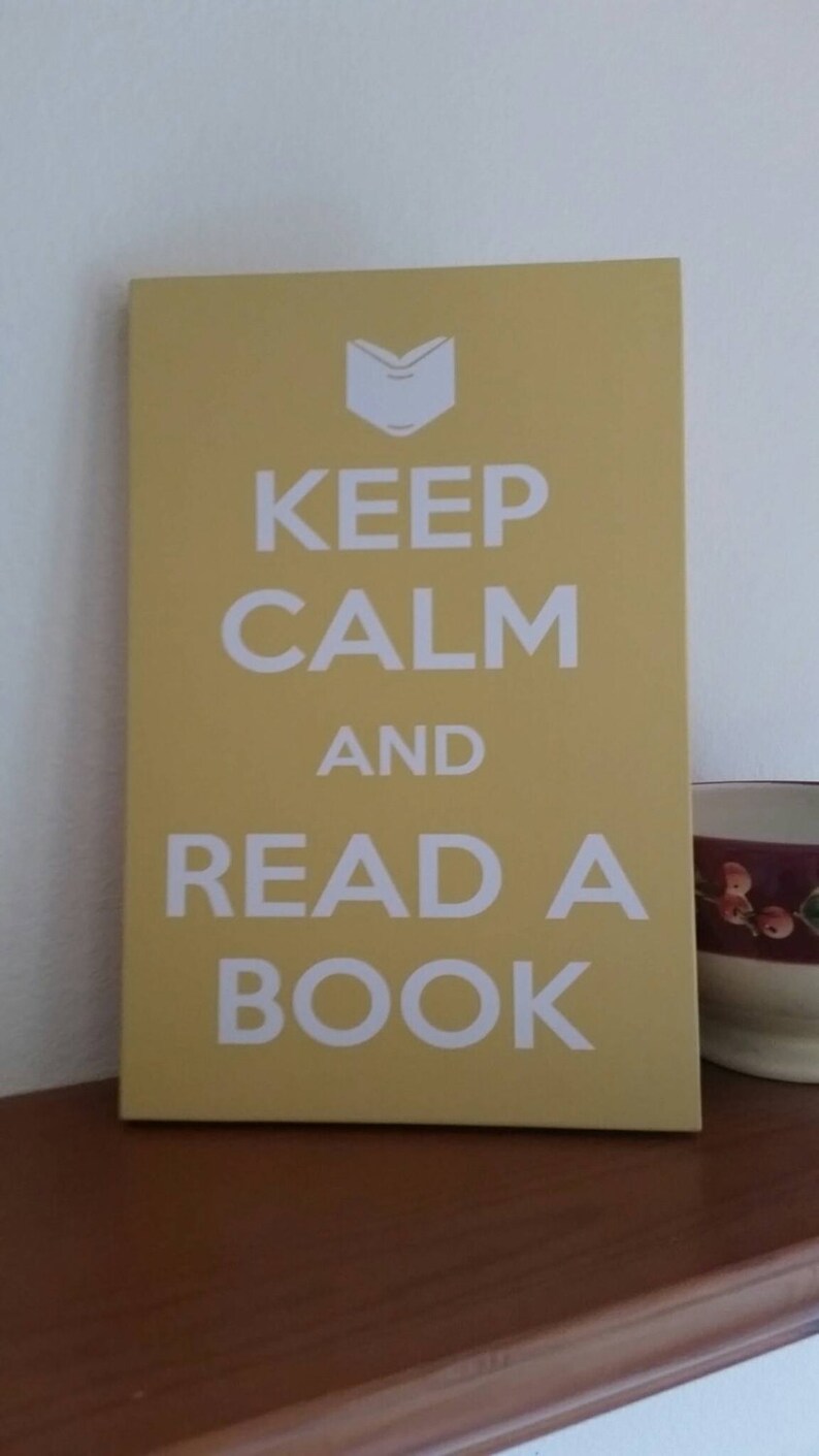 Keep Calm and Read a Book Sign Reading Sign Book Lover Sign | Etsy