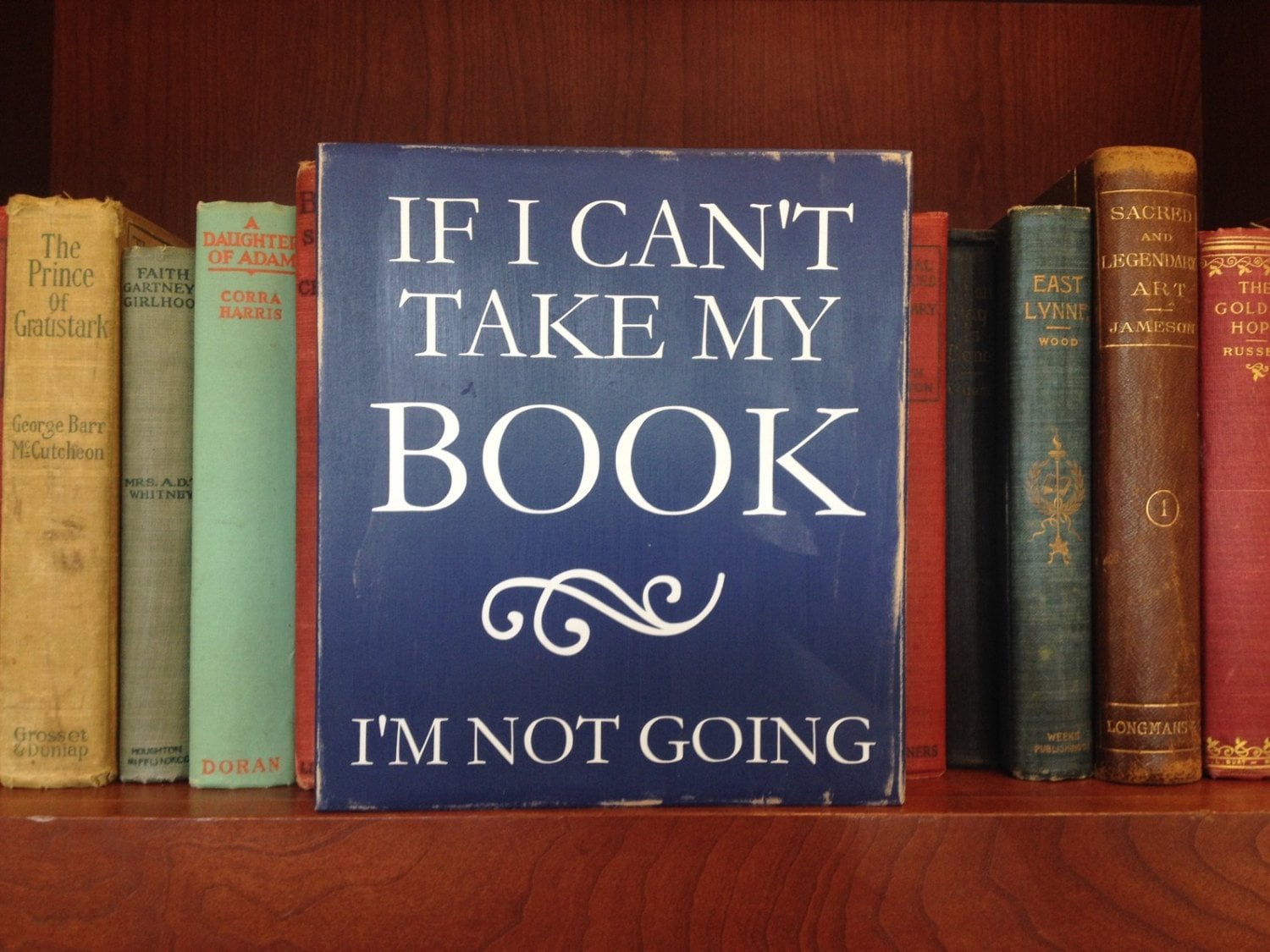 If I Can't Take My Book I'm Not Going Book Sign - Etsy
