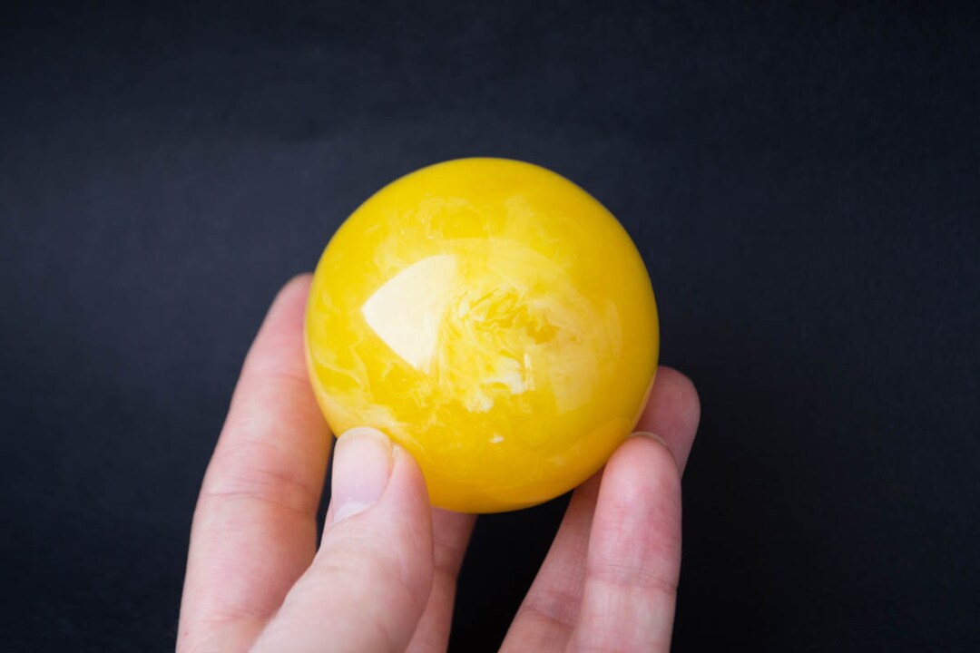 Large Baltic Amber Sphere, Natural Baltic Amber Stone Ball, Amber ...