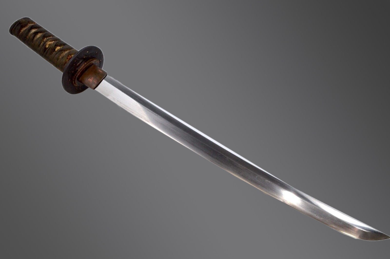 Japanese Wakizashi Sword Antique Koshirae Sword Bag Vintage Blade ...