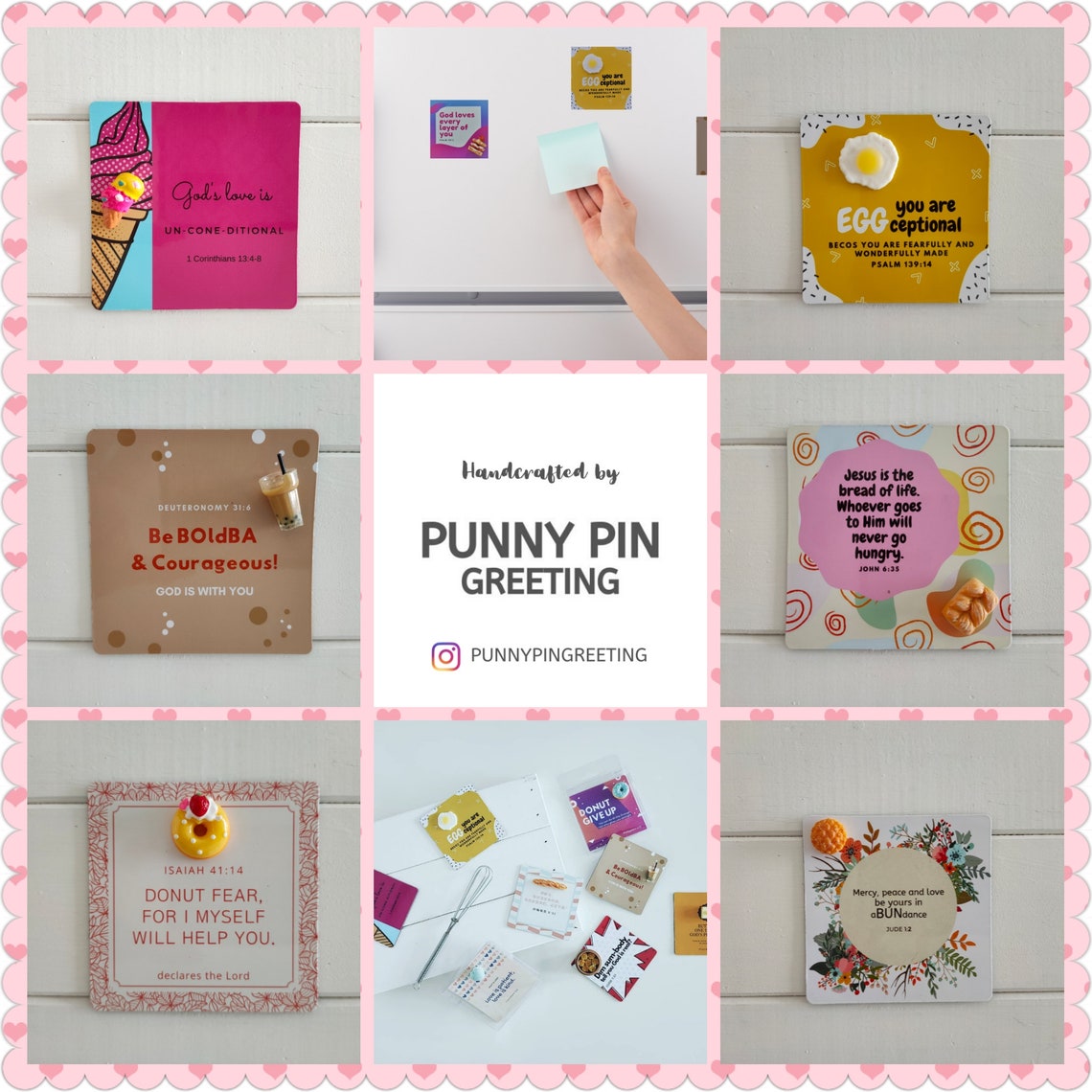 Fridge Magnet-card Christian Messages set of Assorted 10 - Etsy