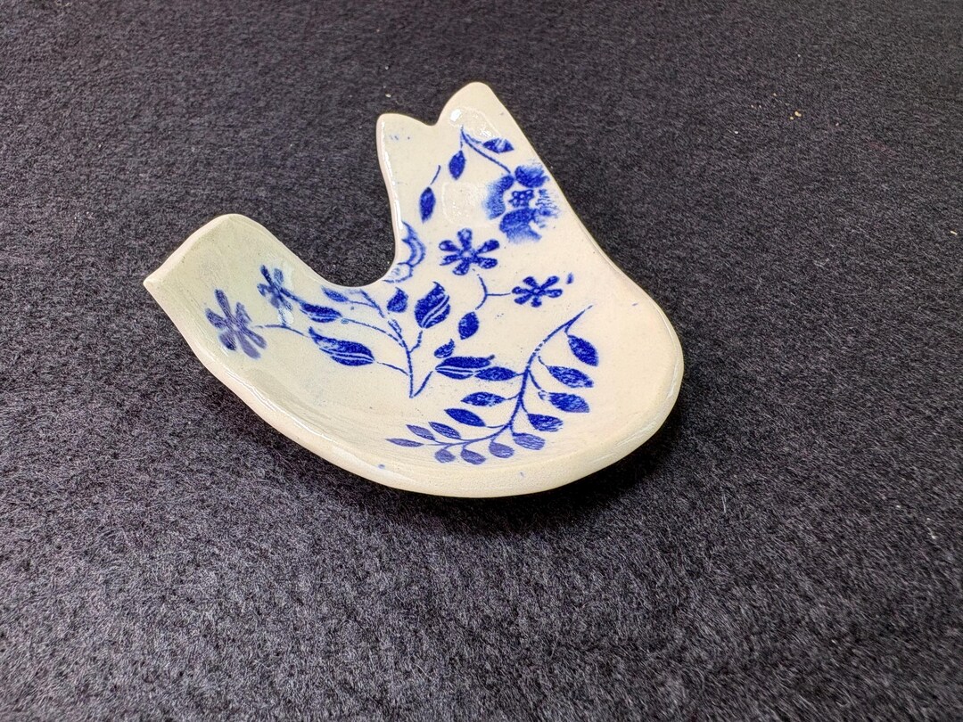Leaf Design Bird Ring Dish, Butter Pat - Etsy