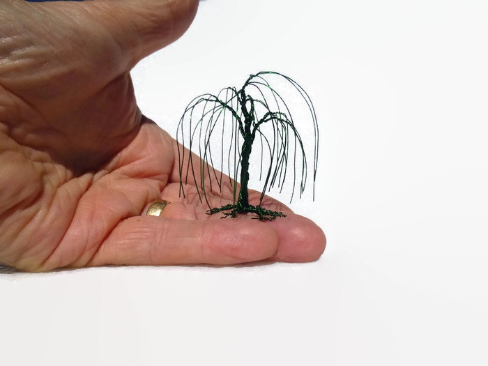 Miniature Wire Weeping Willow Tree - Etsy
