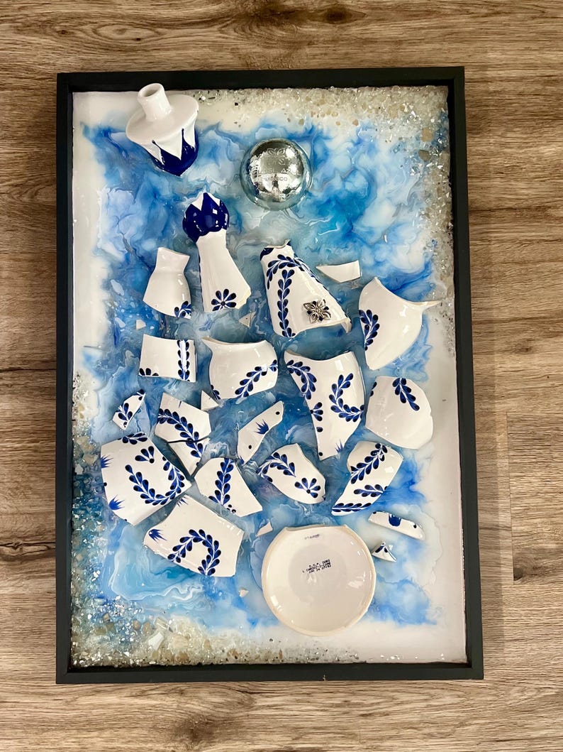 Epoxy Resin Broken Casa Azul Art Work - Etsy