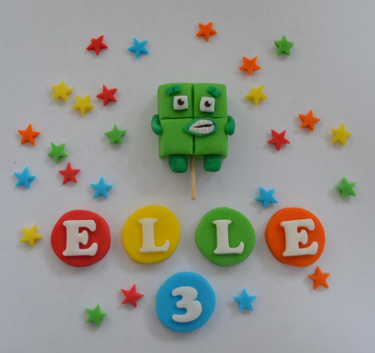 Handmade Edible Number Blocks Numberblocks Cake Topper | Etsy UK