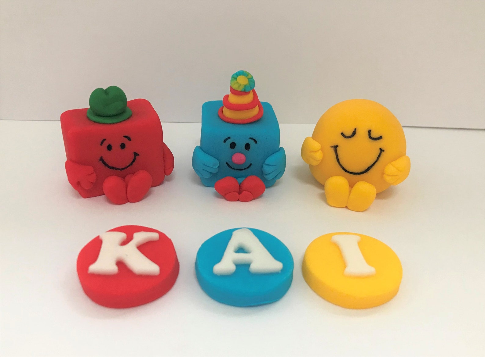 Handmade Edible Mr Men Cake Topper Decoration Birthday - Etsy UK