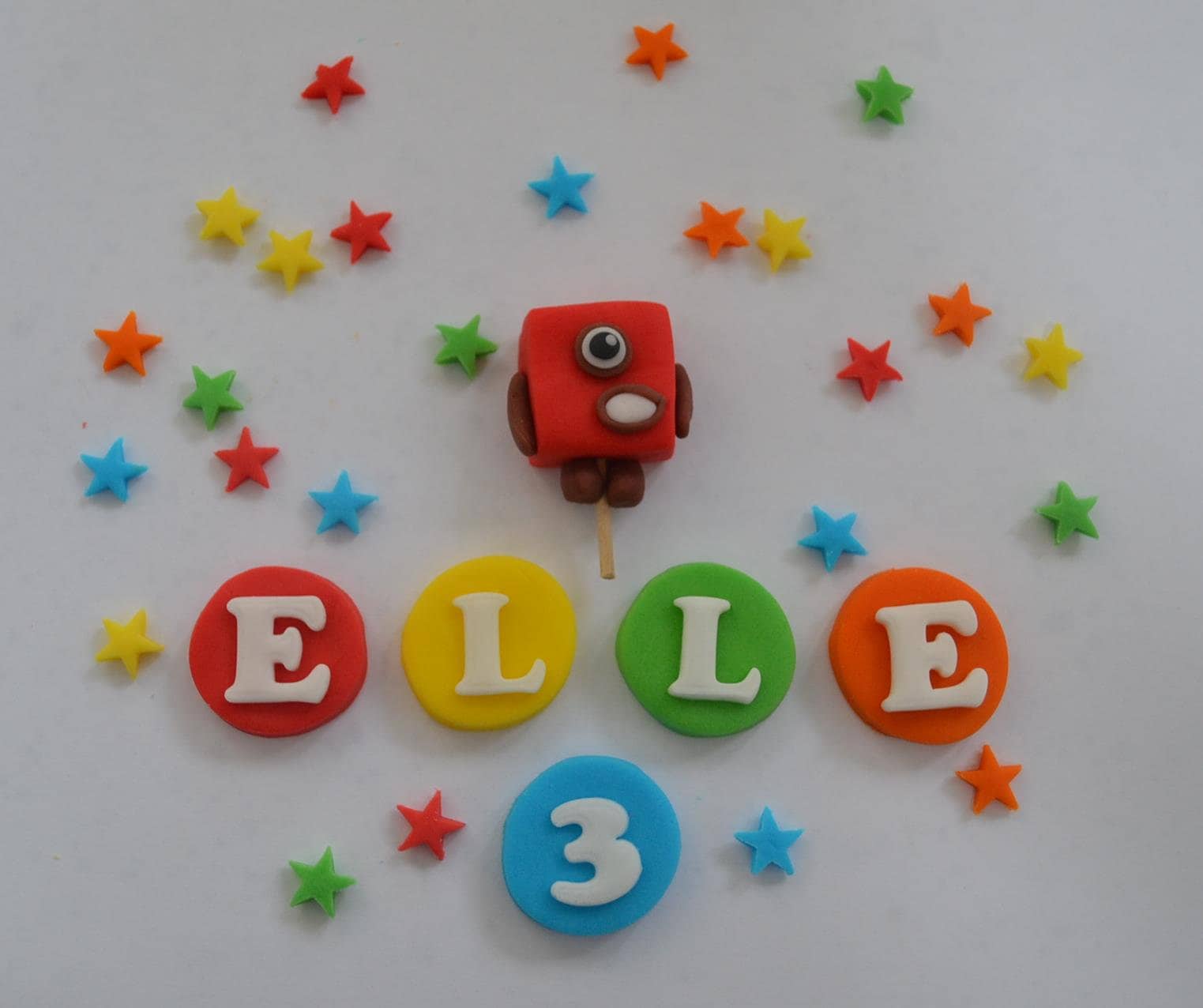 Handmade Edible Number Blocks Numberblocks Cake Topper | Etsy UK