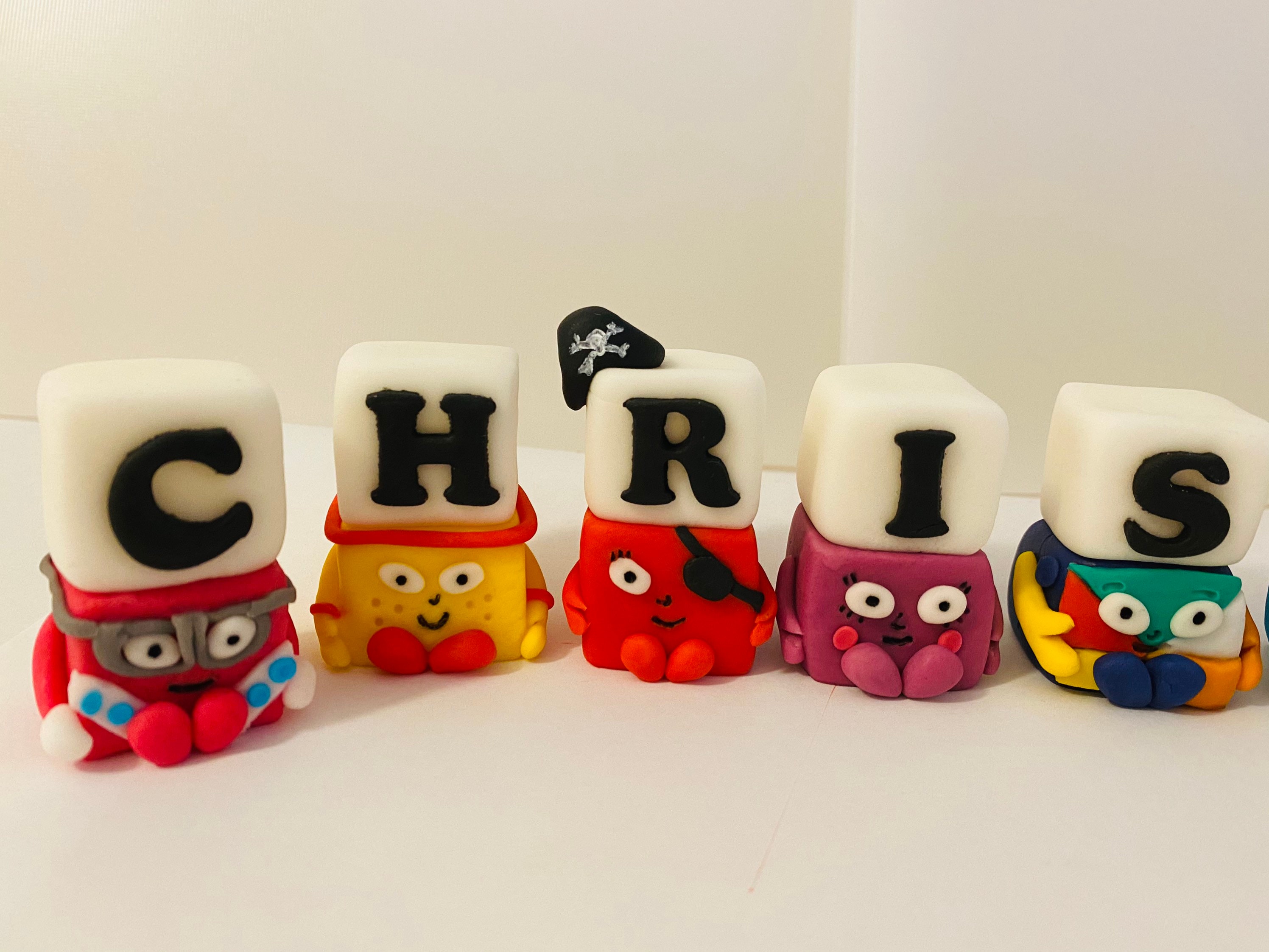 Handmade Edible Alphablocks Alphabet Blocks Cake Topper | Etsy UK