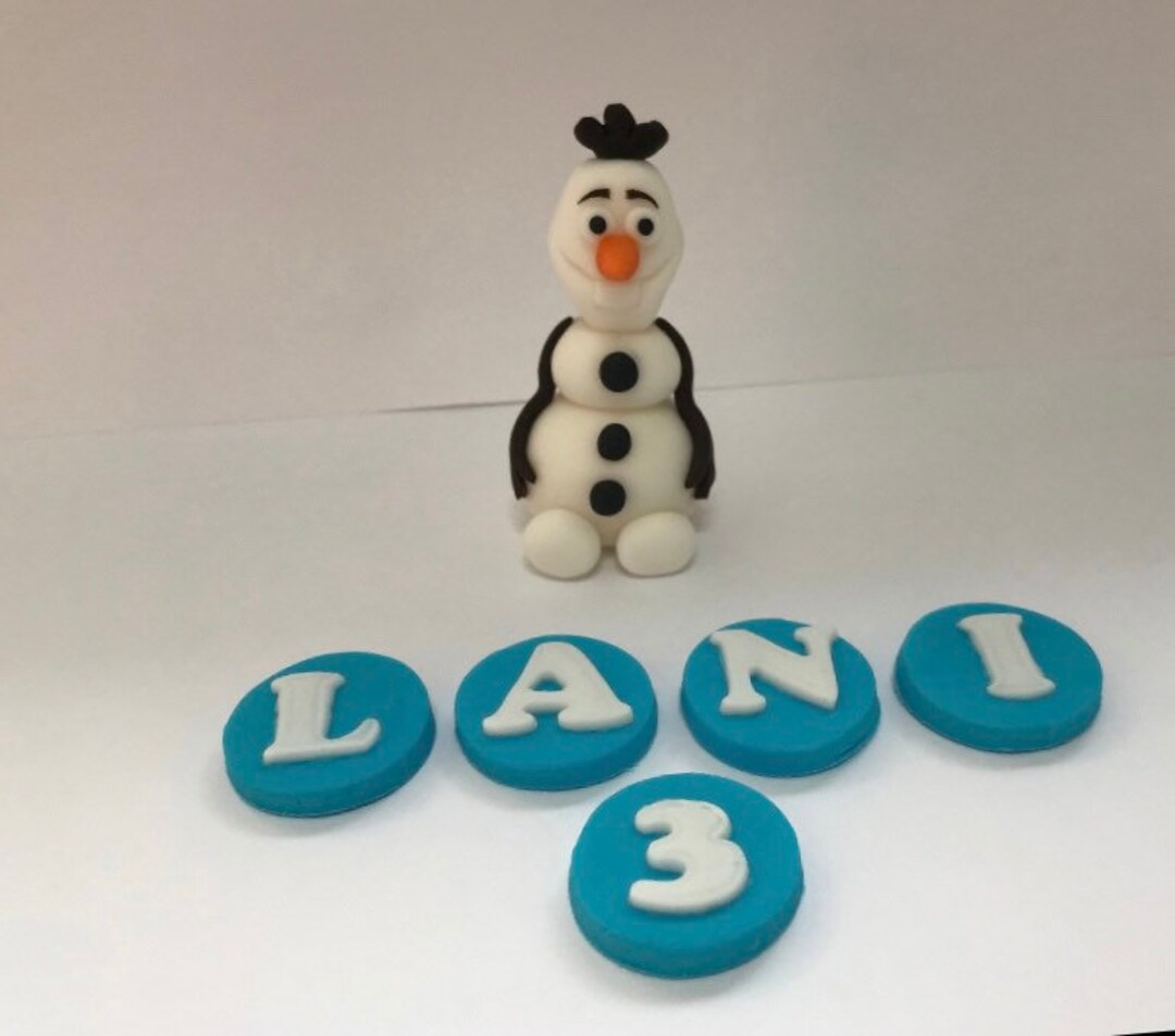 Handmade Edible Olaf Snowman, Frozen, Disney Cake Topper, Decoration ...