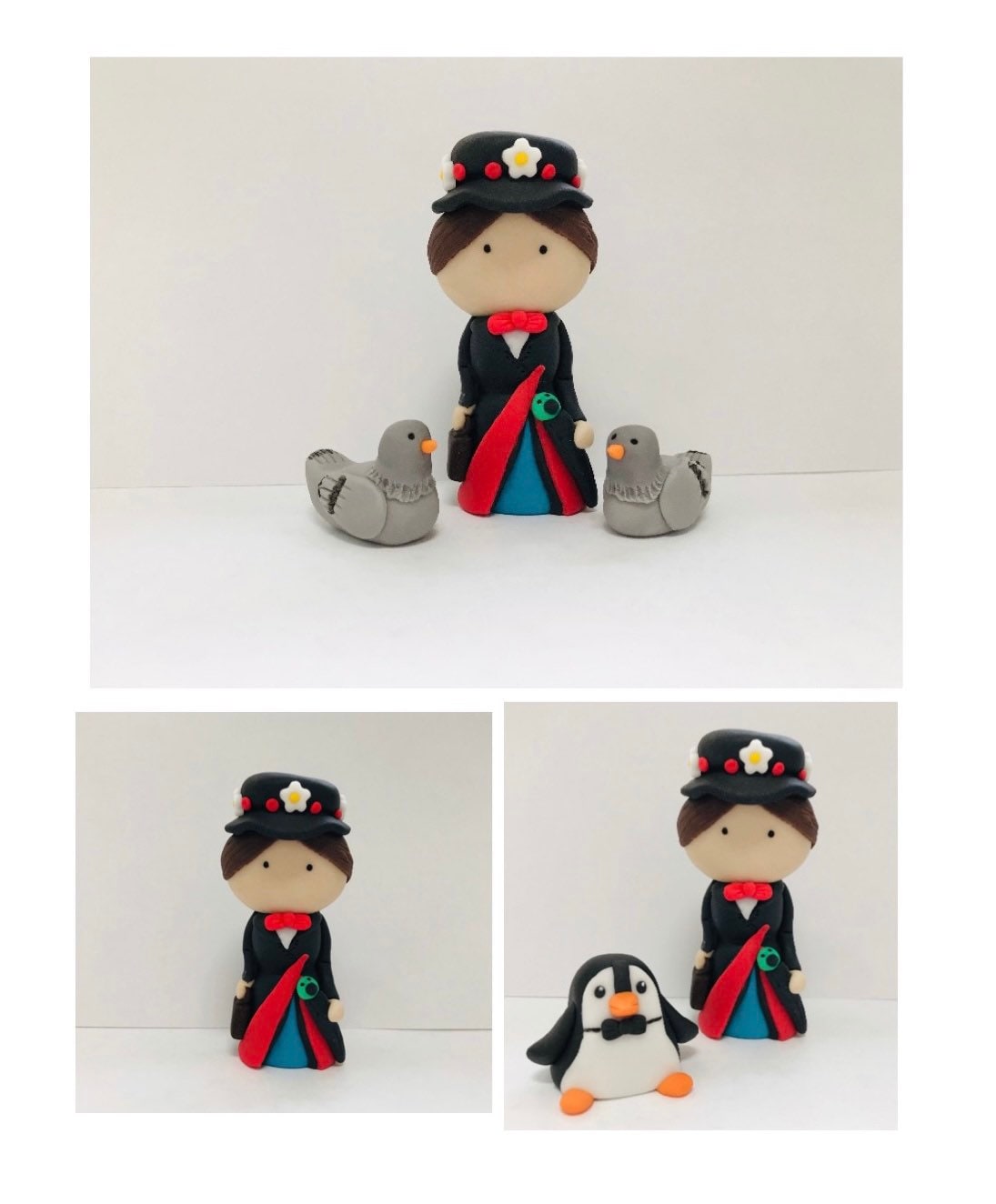 Handmade Edible Mary Poppins Style Cake Topper Decoration - Etsy UK