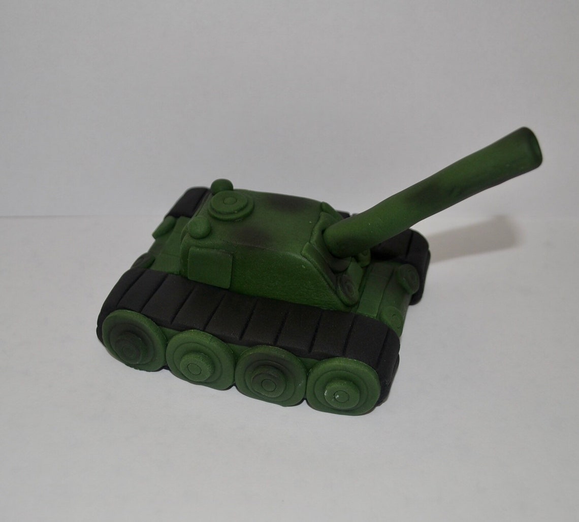 Handmade Edible Tank Cake Topper Boy Girl Military Army - Etsy UK