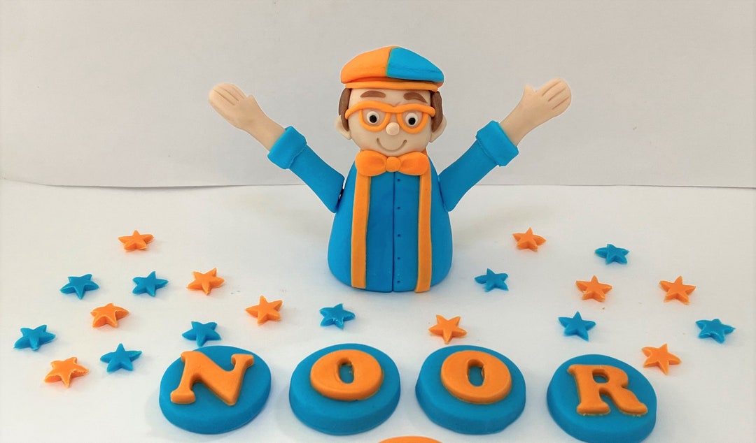 Handmade Edible Surprise Blippi Style Cake Topper Cbeebies - Etsy