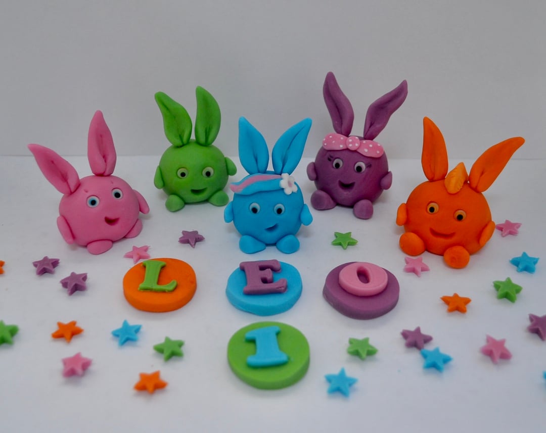 Handmade Edible Sunny Bunnies Inspired, Cake Topper, Birthday, Cbeebies ...