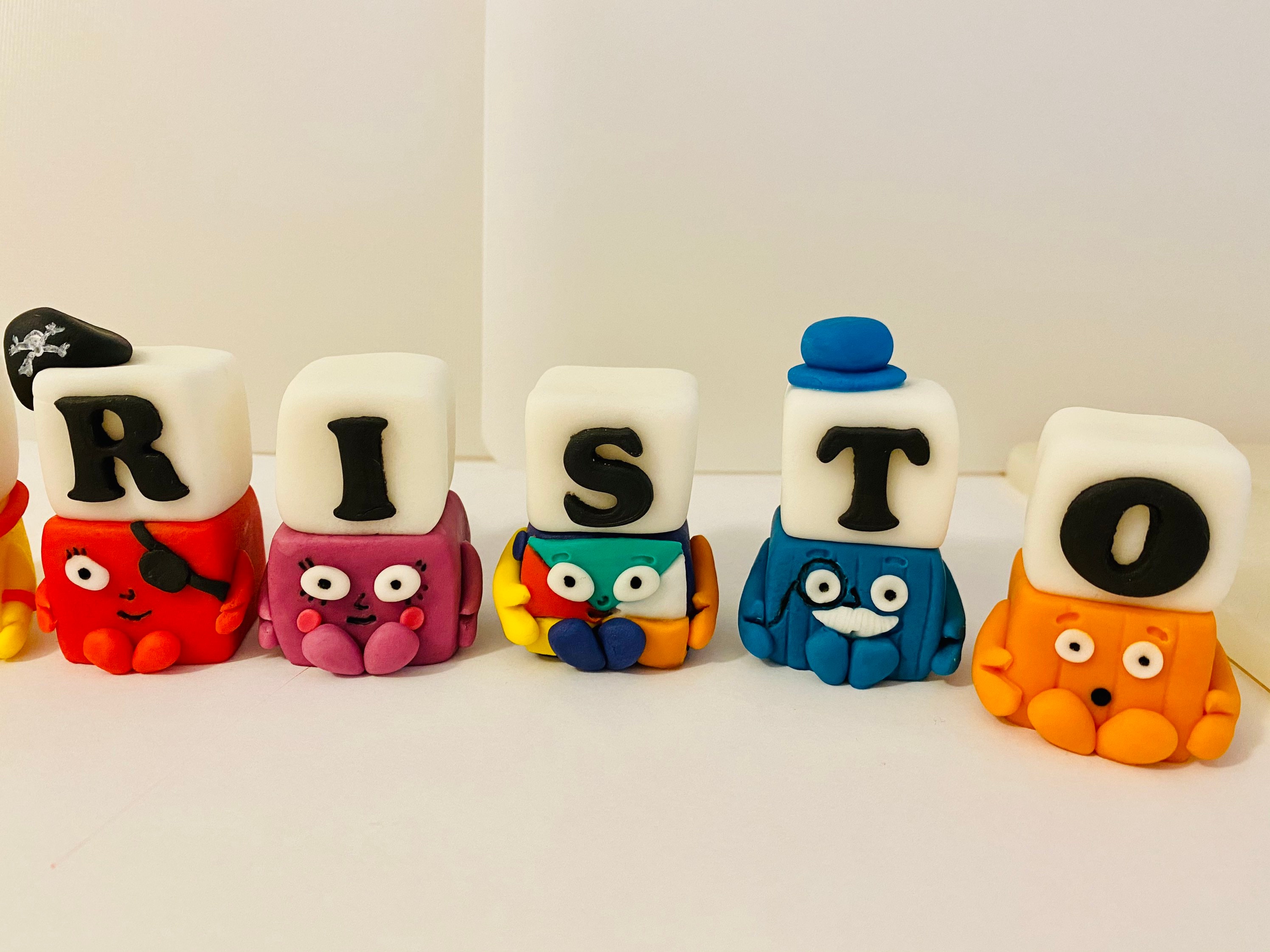 Handmade Edible Alphablocks Alphabet Blocks Cake Topper | Etsy UK