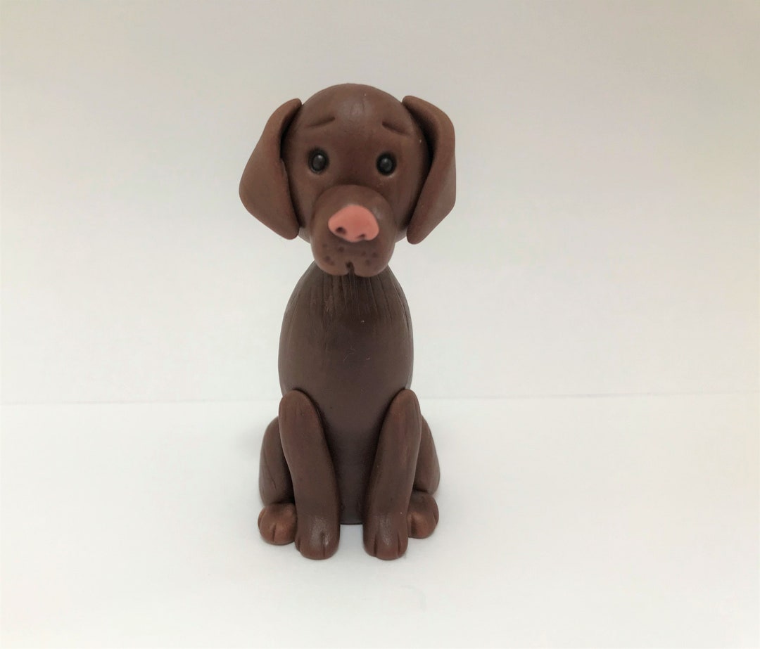 Handmade Edible Chocolate Labrador, Dog, Cake Topper, Decoration ...