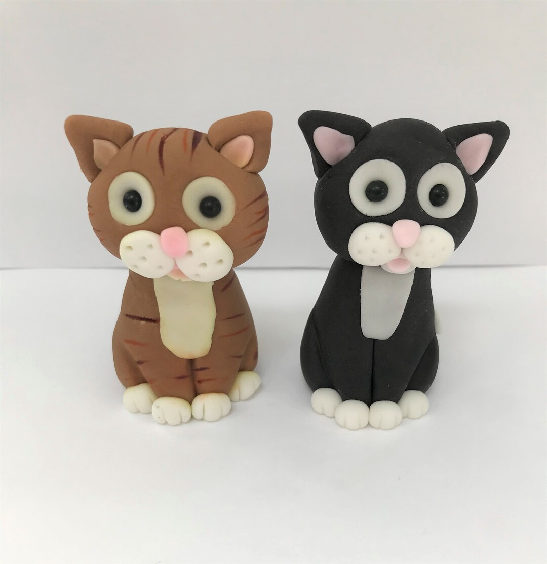 Handmade Edible Cat, Cake Topper Decoration, Birthday - Etsy UK