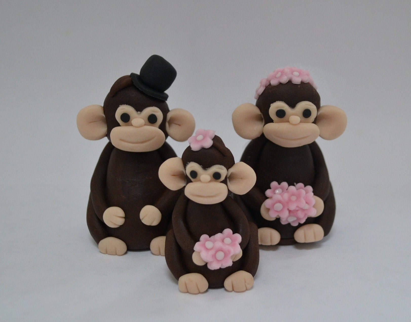 Handmade Edible Customisable Monkey Wedding Engagement Cake - Etsy
