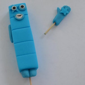 Handmade Edible Number Blocks Numberblocks Cake Topper Decoration ...