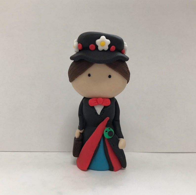 Handmade Edible Mary Poppins Style Cake Topper, Decoration, Pigeon ...