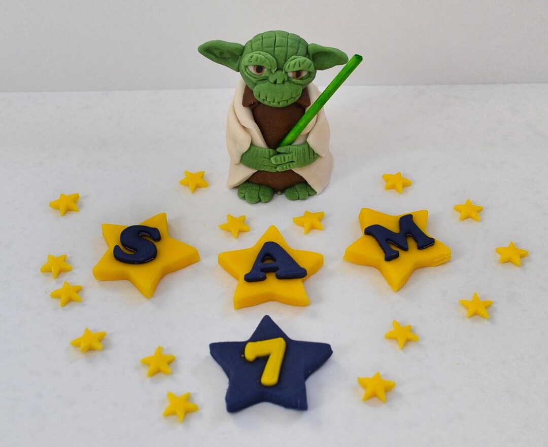 Handmade Edible Yoda, Star Wars, Cake Topper, Birthday - Etsy