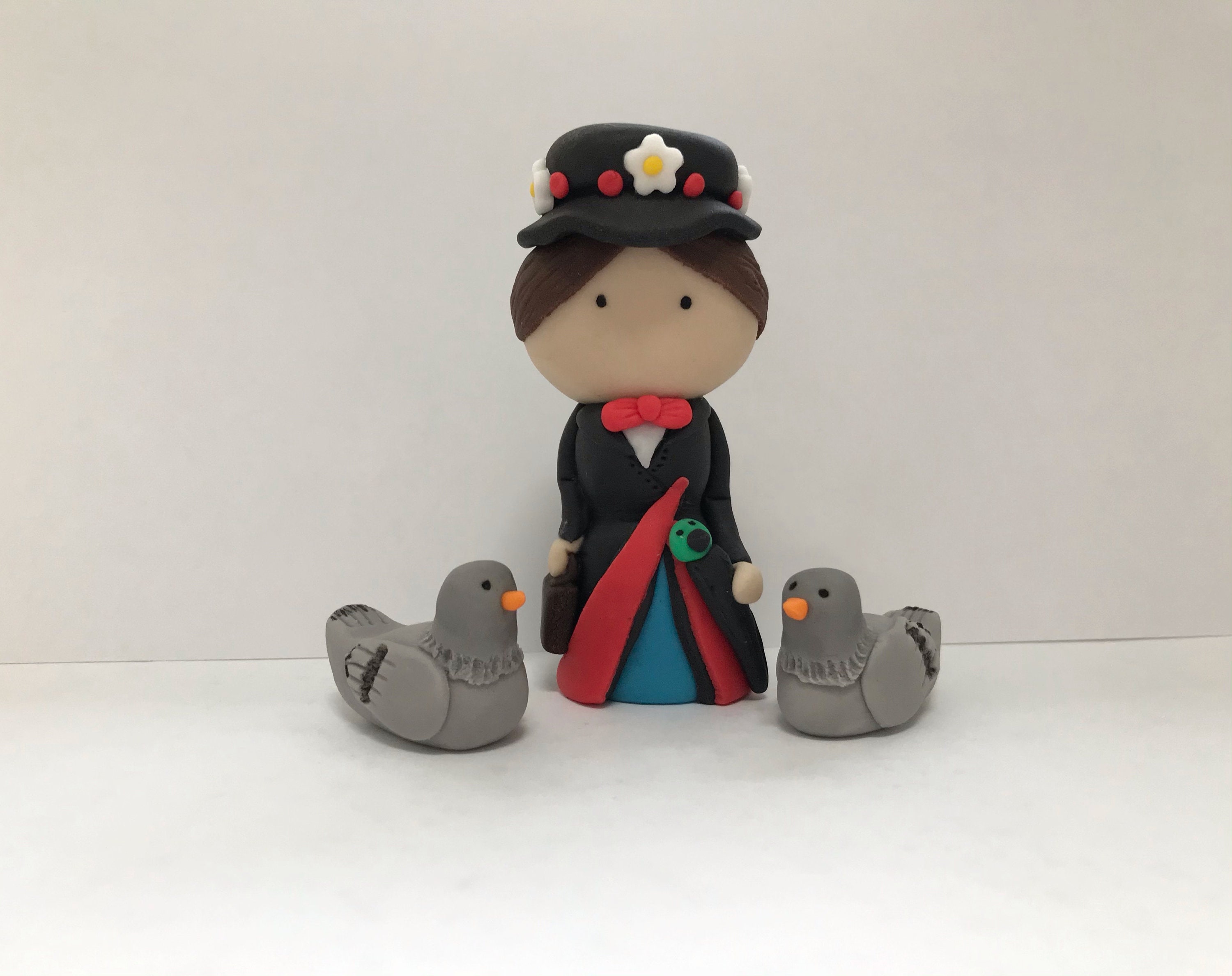 Handmade Edible Mary Poppins Style Cake Topper Decoration - Etsy UK