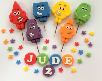 Handmade Edible Number Blocks Numberblocks Cake Topper Decoration ...