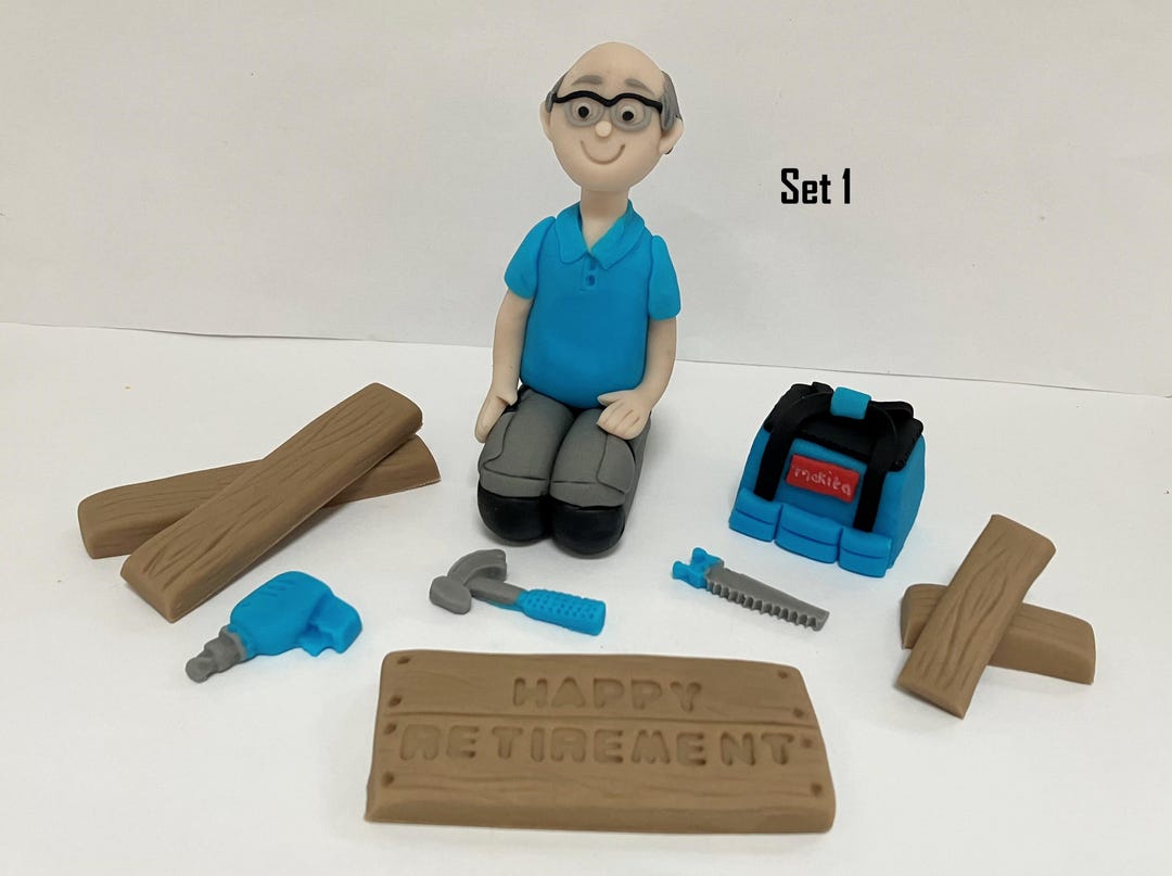 Handmade Edible Carpenter, Cake Topper Decoration, Birthday, Profession ...