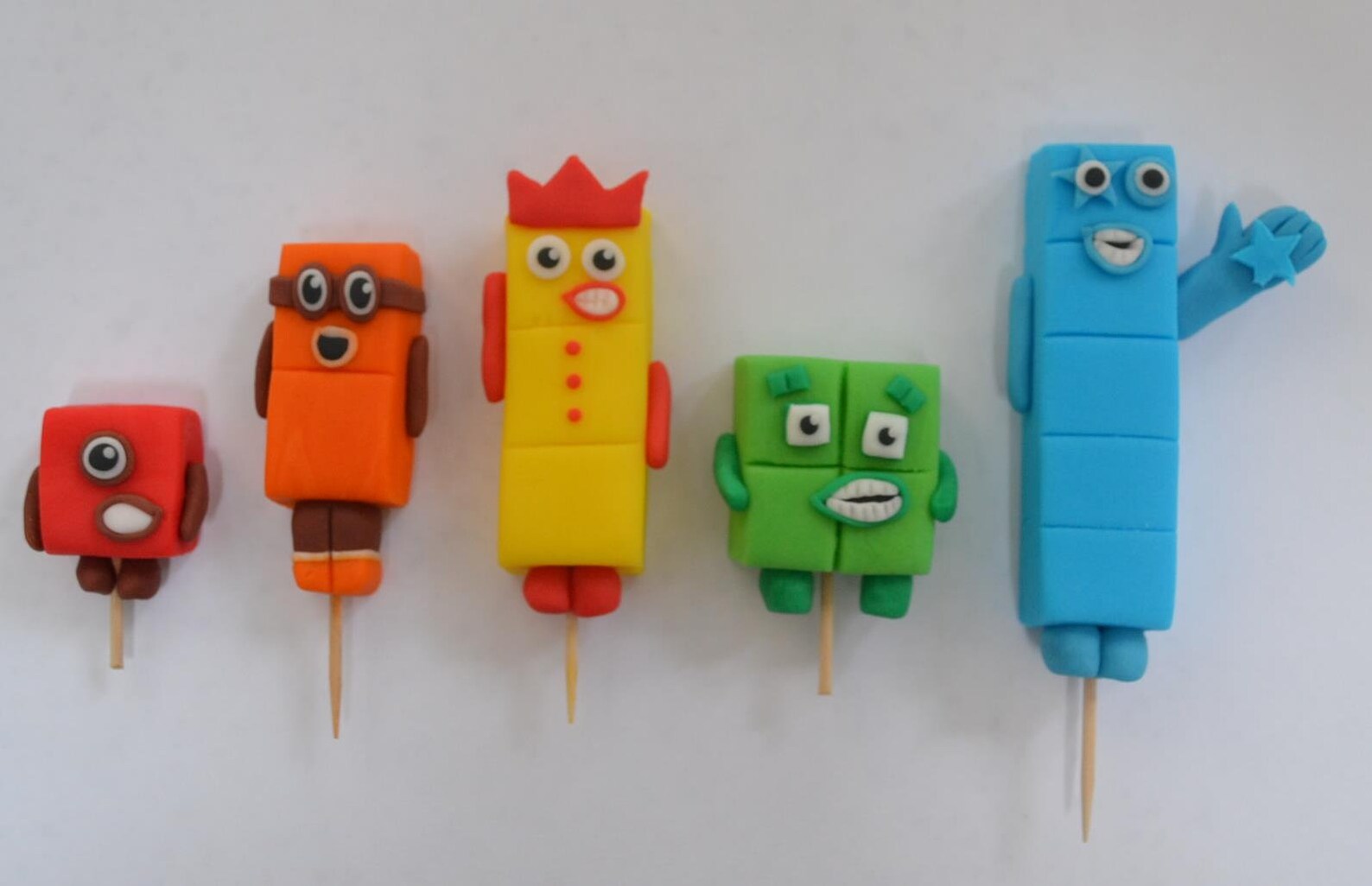 Handmade Edible Number Blocks Numberblocks Cake Topper | Etsy UK