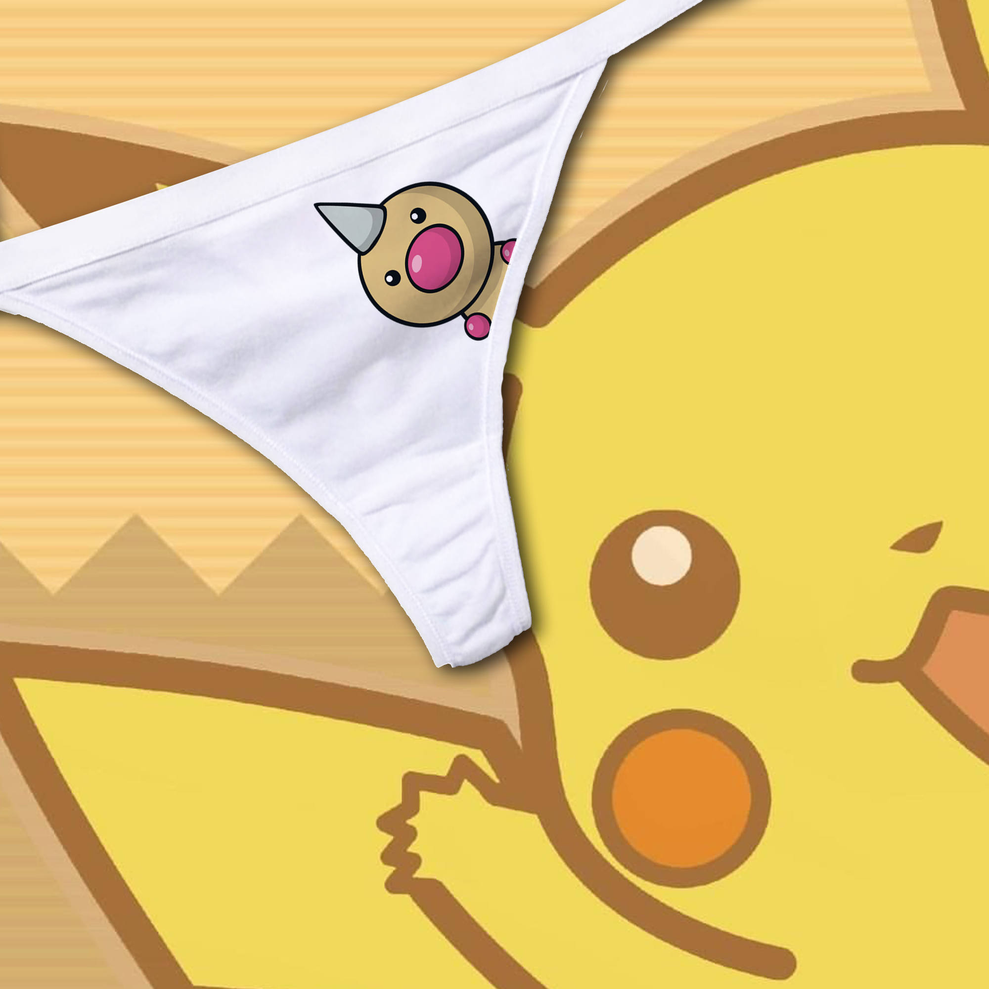 Pokemon Panties Weedle Thong White Ladies Thong Pokemon Etsy