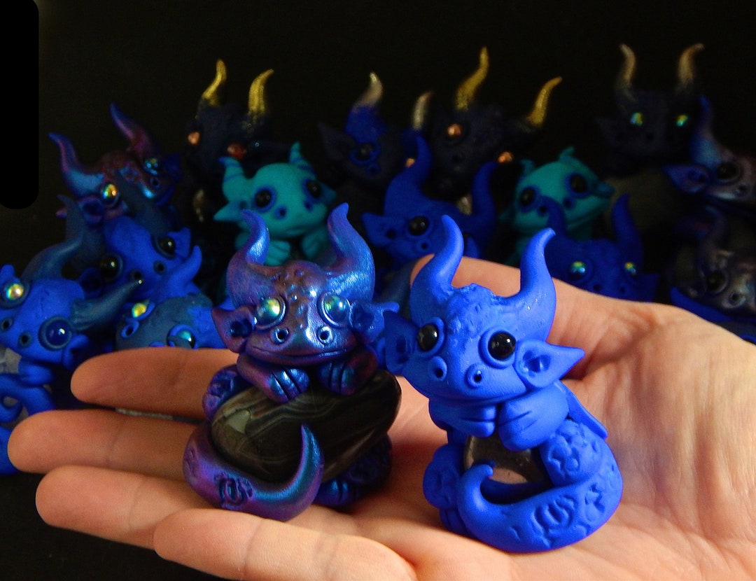 Adopt a Blue Dragon Child - Etsy