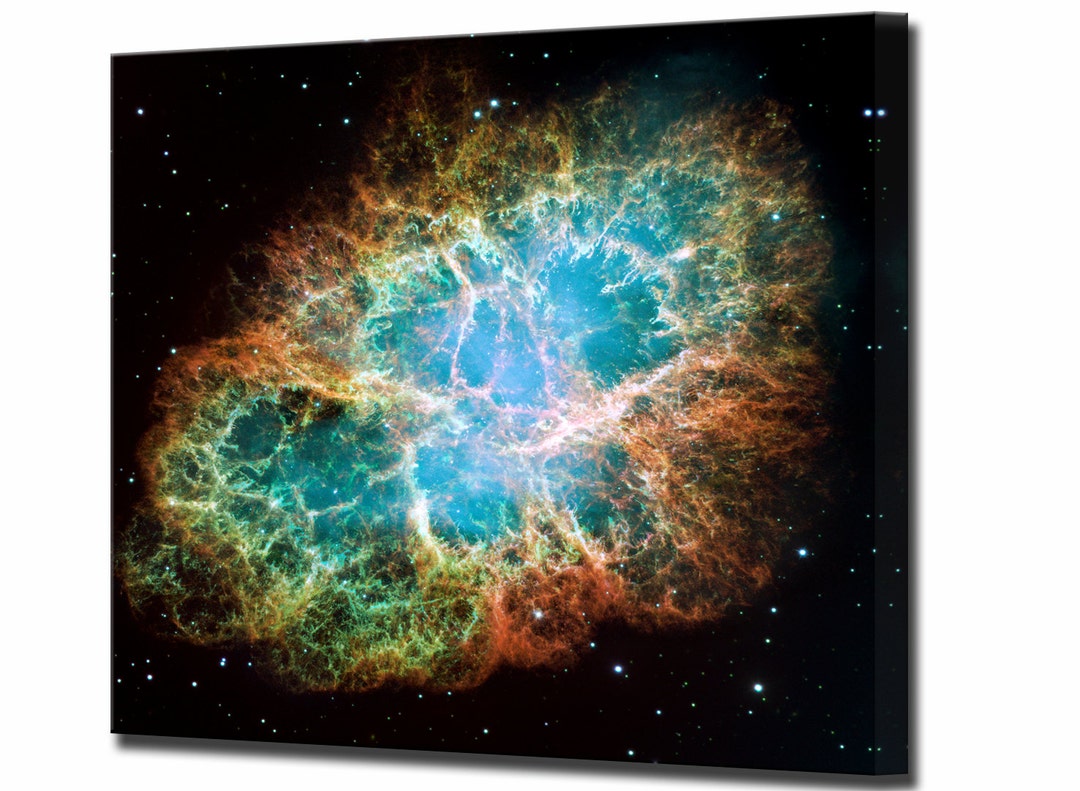 Hubble Print Crab Nebula, Canvas Print, Galaxy Space Wall Decor Gift ...