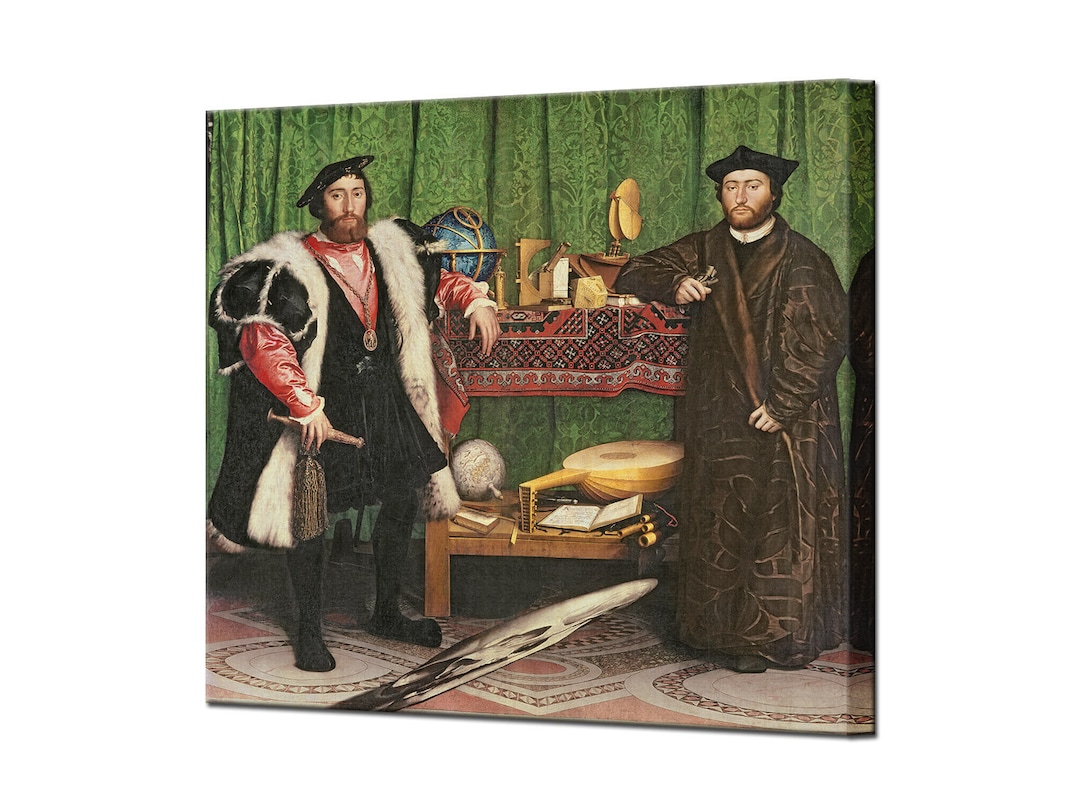 The Ambassadors by Hans Holbein, Ready to Hang, Canvas Print Home Decor ...