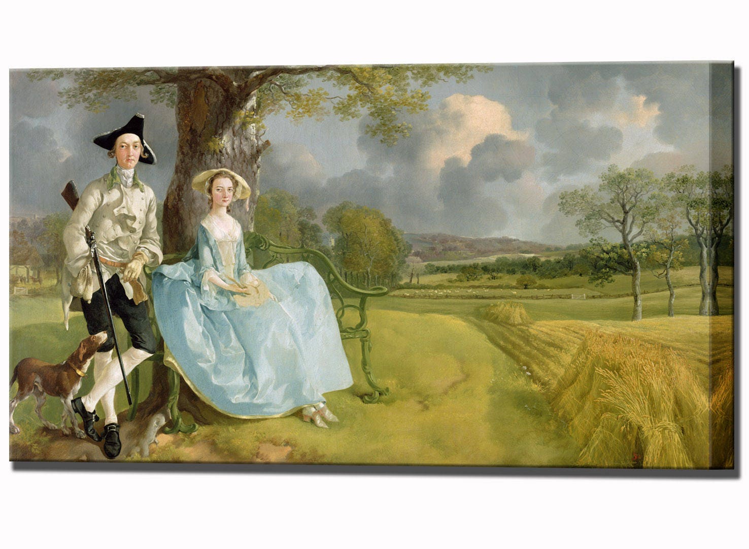 Mr and Mrs Andrews by Gainsborough, Canvas Print Wall Art Print Famous ...
