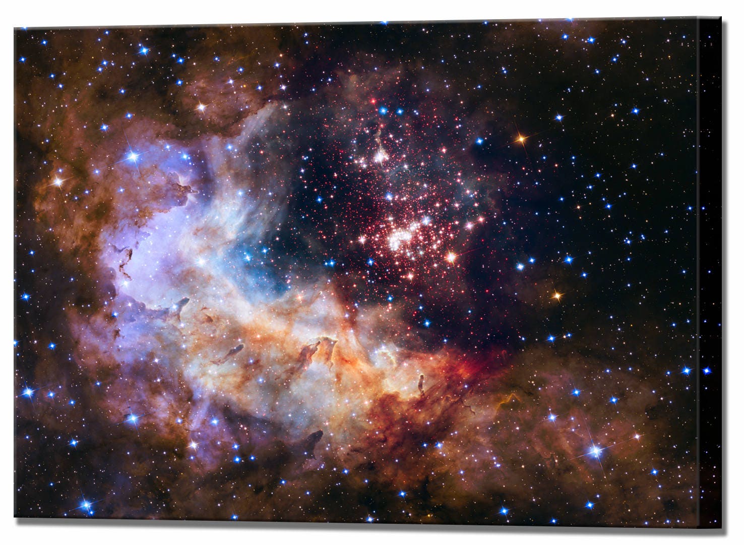 Gifts Hubble Print Gift Galaxy Star Cluster Canvas Wall - Etsy UK