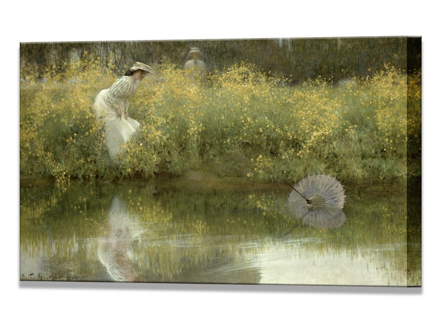 The Lost Parasol by Arthur Hacker Canvas Print Vintage Art - Etsy UK