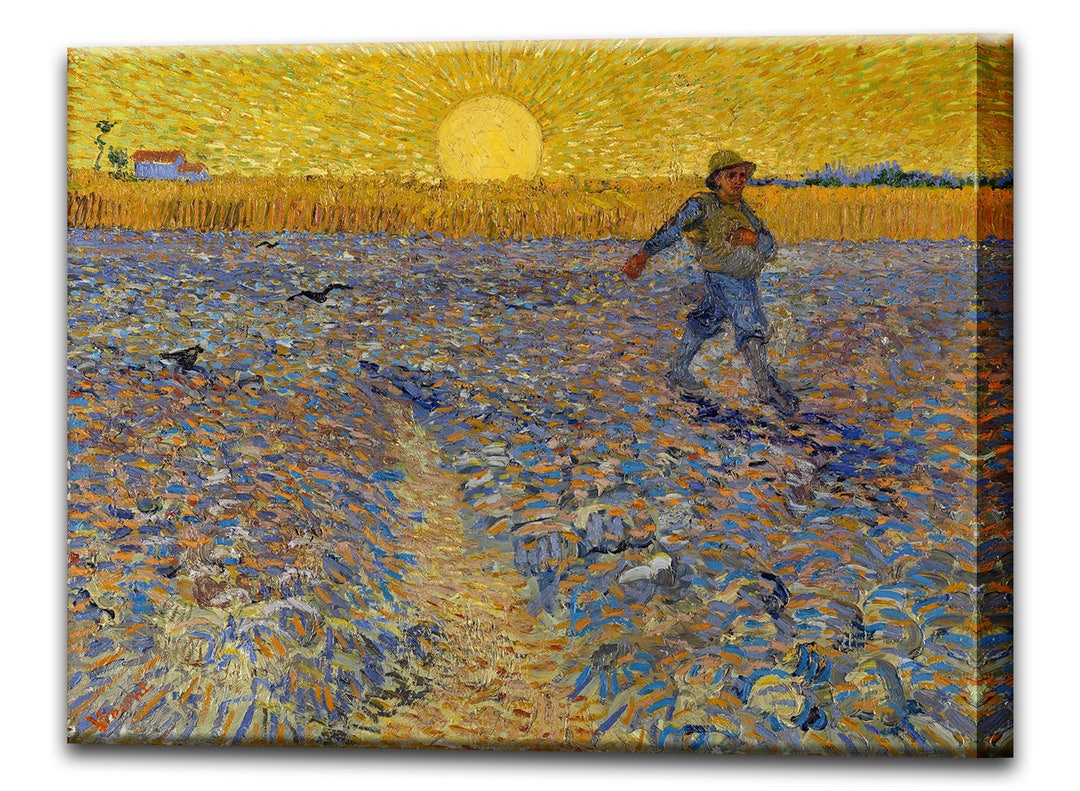VINCENT VAN GOGH, the Sower, Ready to Hang Canvas Print, Wall Art ...