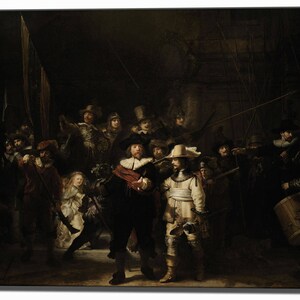 The Night Watch, Rembrandt, Wall Decor Canvas Wall Art Canvas Print ...