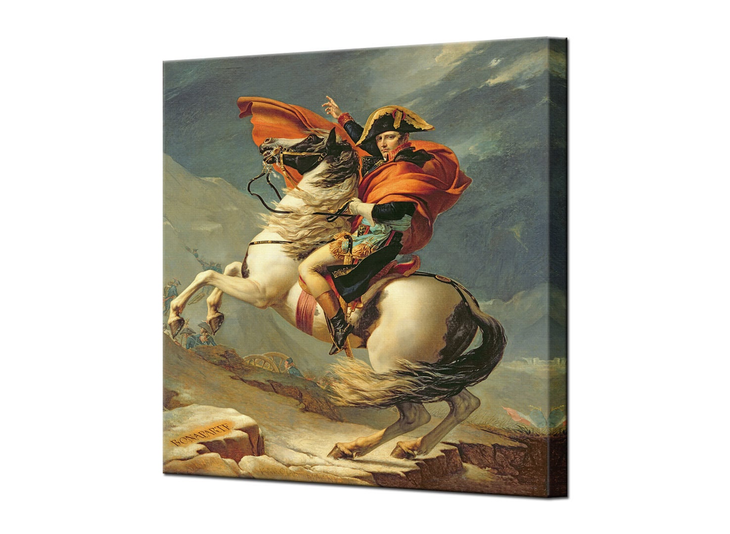 Napoleon Crossing the Alps Wall Art Home Decor Canvas Print | Etsy