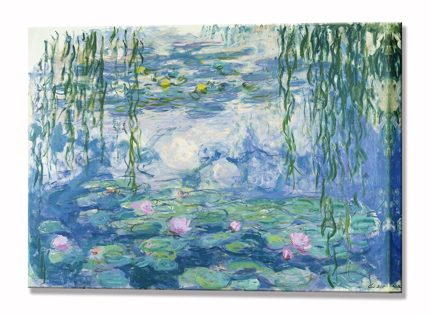 The Water Lily Pond Painting by Claude Monet Canvas Print Fine Art ...