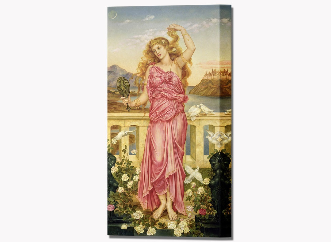 Helen of Troy Print by Evelyn De Morgan, Canvas Art Gift Home Decor ...
