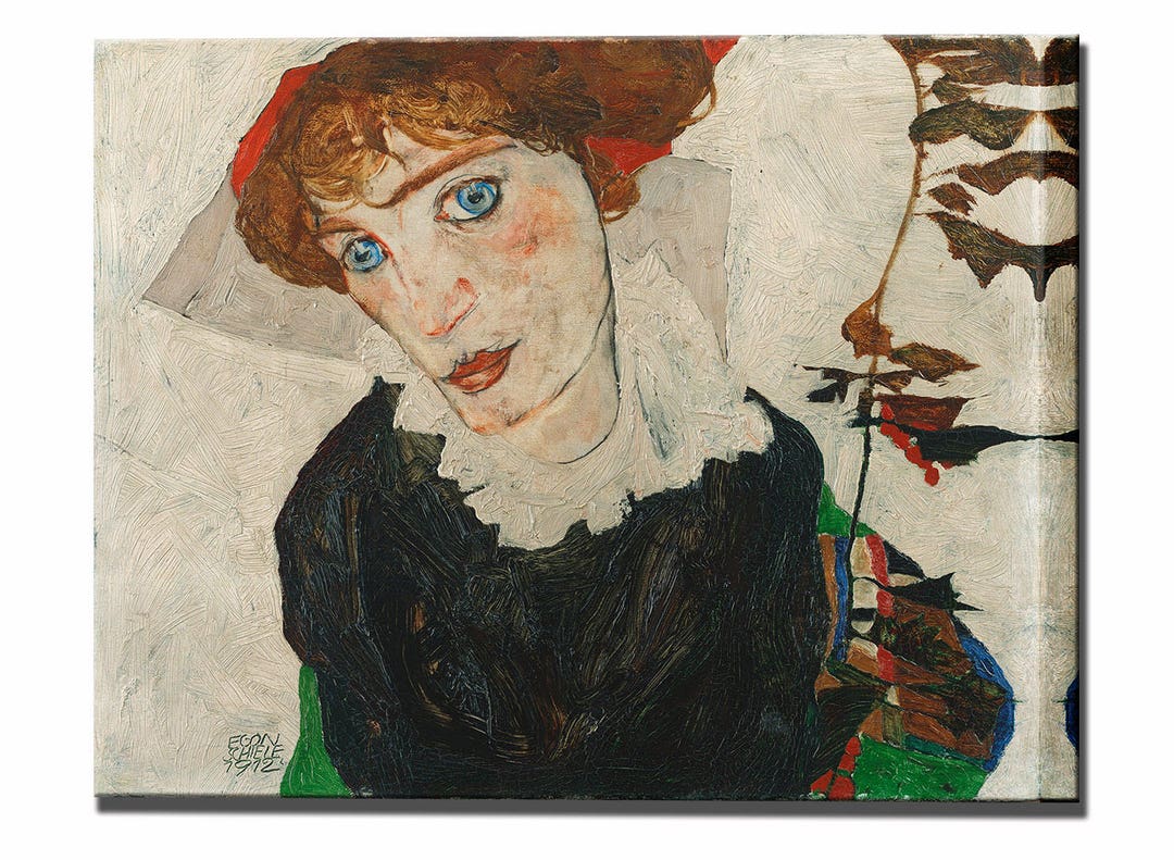 Egon Schiele Prints, Wally Neuzil, Canvas Print Wall Decor ...