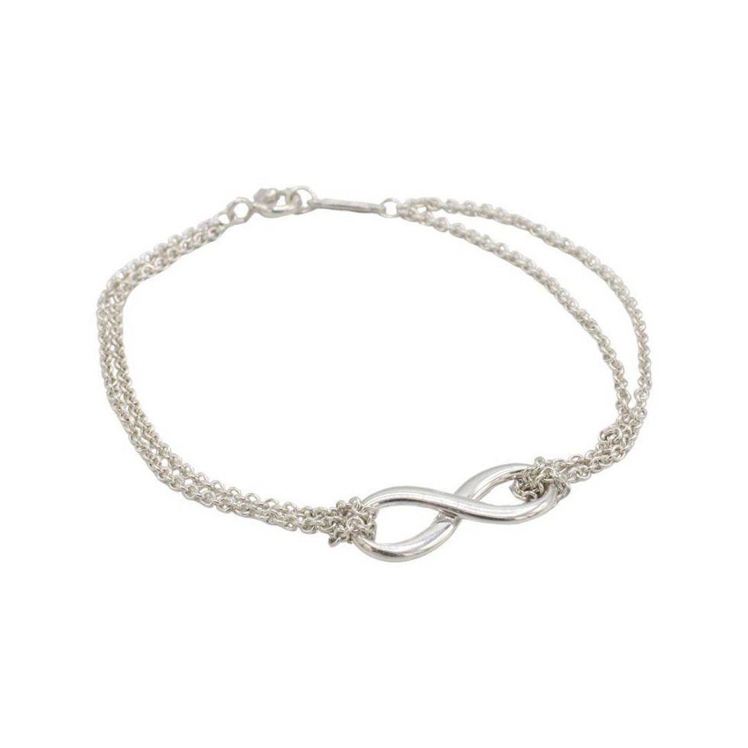 Tiffany & Co. Sterling Silver Infinity Chain Link Bracelet - Etsy