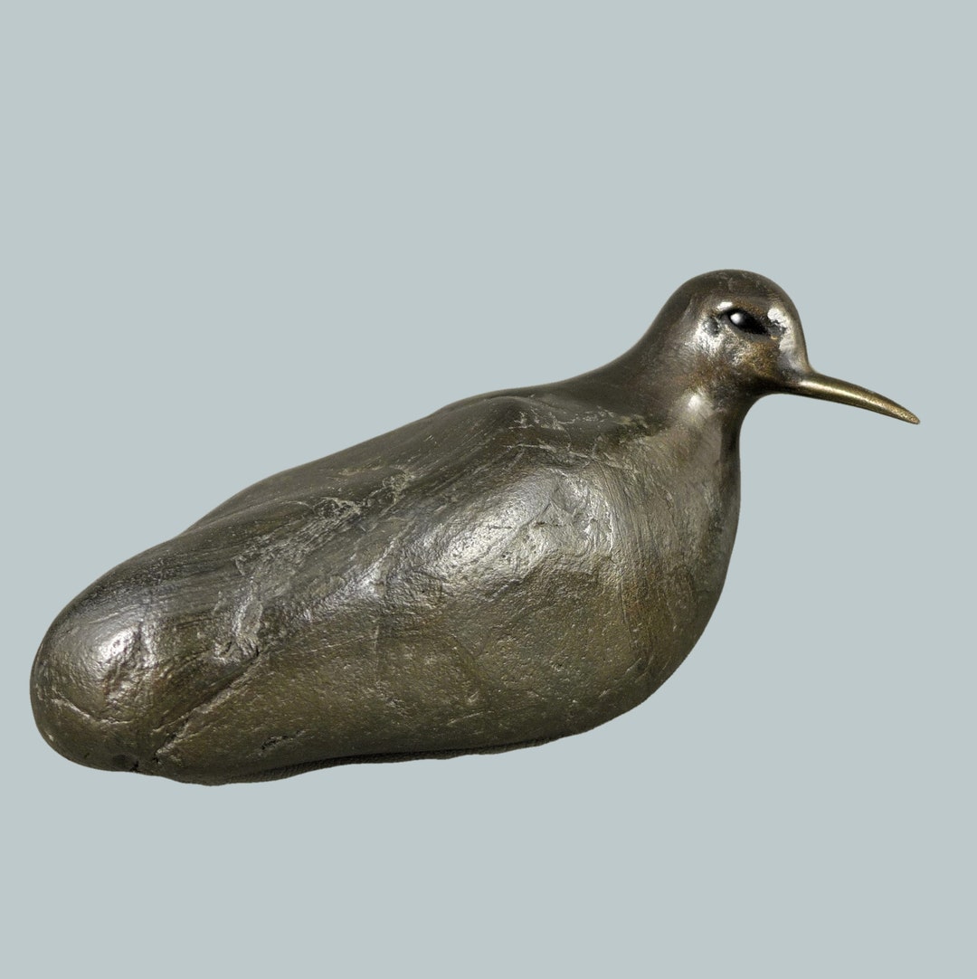 Rare Vintage Lou Rankin Sandpiper Sculpture, Shore Bird, Beach Stone ...