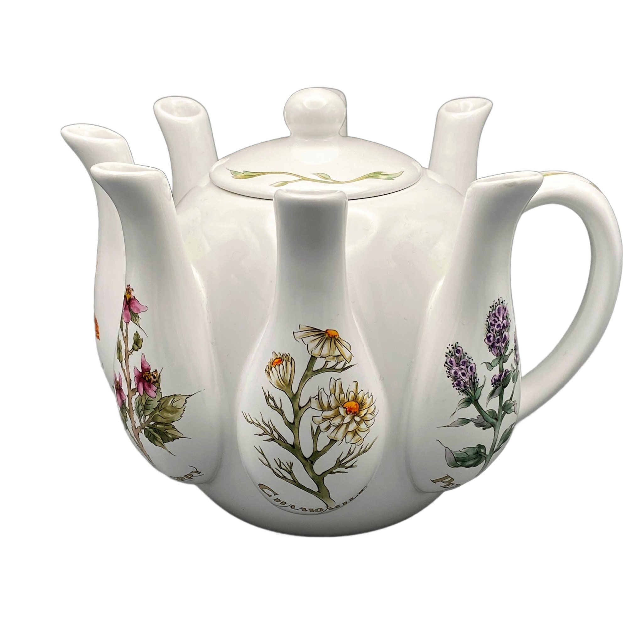 Unique Vintage Neiman Marcus Tea Garden Teapot Seven Spouts - Etsy