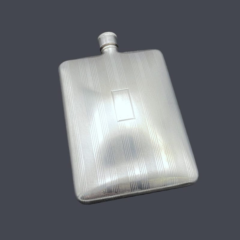 Silver Flask - Etsy